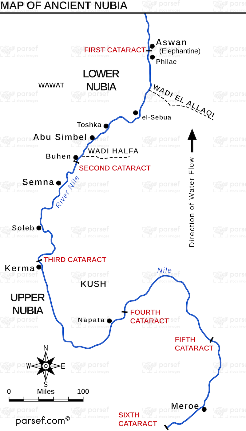Ancient Nubia Bible Map | Course Bible Maps